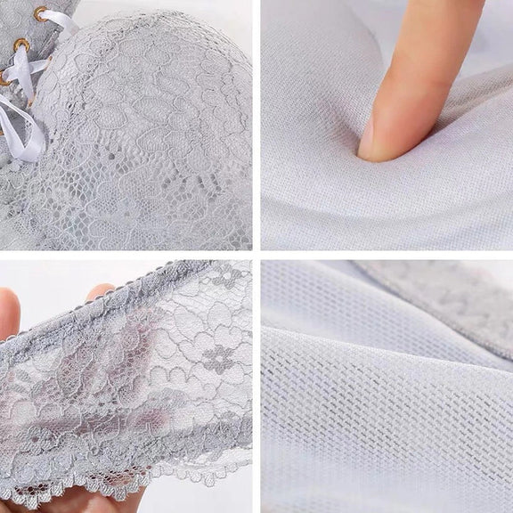Women Lace-Up Strapless Push-Up Bra | Magic Bra