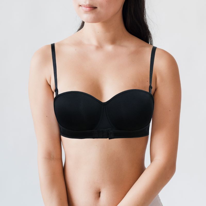 Magic Two In One Strapless Front Buckle Bra Strapless Backless Push Up Comfort And Support